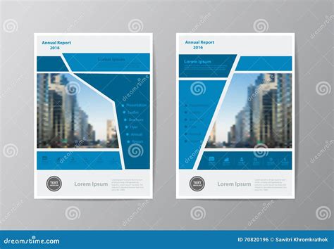 Blue Annual Report Brochure Flyer Design Template Leaflet