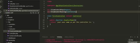 Php Target Class Admin FirstController Does Not Exist Stack Overflow