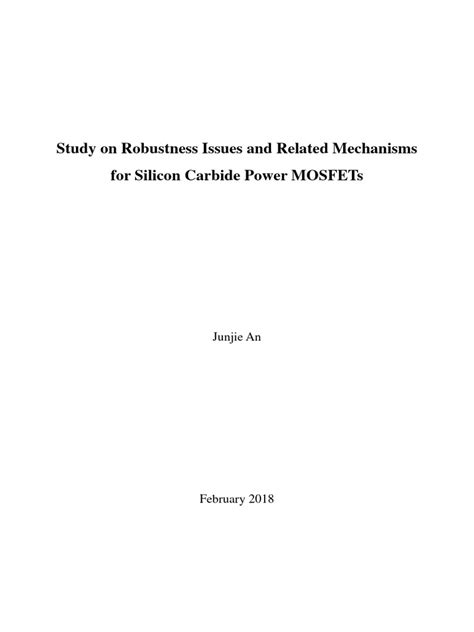 Sic Mos Uis Da08480 Pdf Mosfet Semiconductors