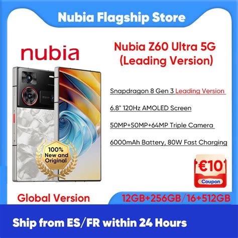 Zte Nubia Z60 Ultra Leading Version Smartphone Snapdragon 8 Gen 3 5g
