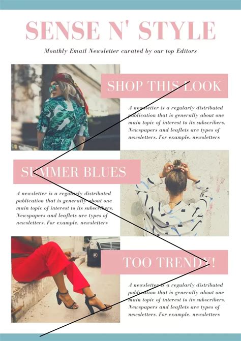 Newsletter Design Templates Newsletter Layout Email Newsletter Design