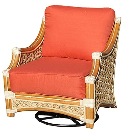 Seagrass Rattan Swivel Rocker Spice Islands Mauna Loa Natural