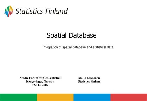 Ppt Integration Of Spatial Database And Statistical Data Powerpoint Presentation Id9146506