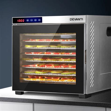 Dwell Home Grey Devanti 10 Tray Food Dehydrator Temple And Webster