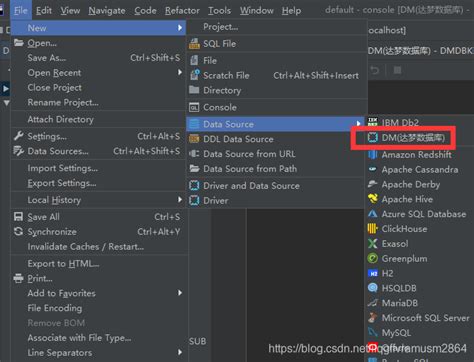 Datagrip连接dm达梦数据库datagrip Data Source And 在哪 Csdn博客