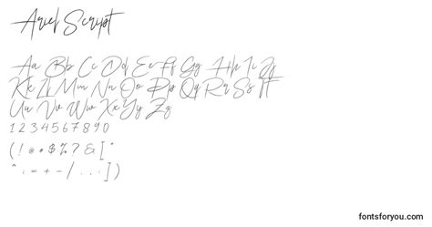 Fuente Ariel Script Fontsforyou