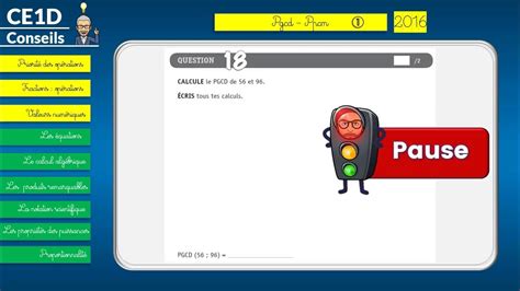 Ce1d Exercices Dalgèbre à Maîtriser Youtube