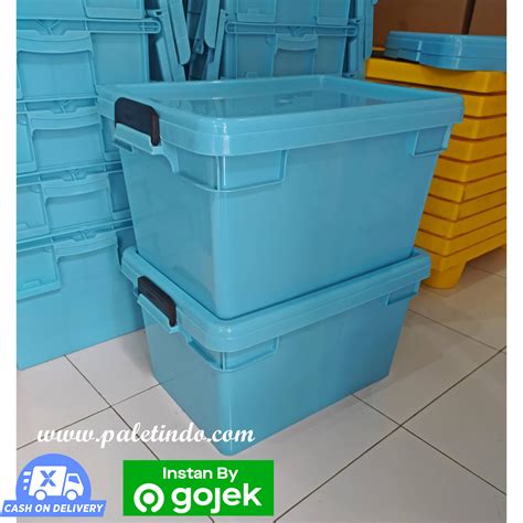 Container Box Plastik Bahan Food Safe Standar Industri 37 Liter Tipe