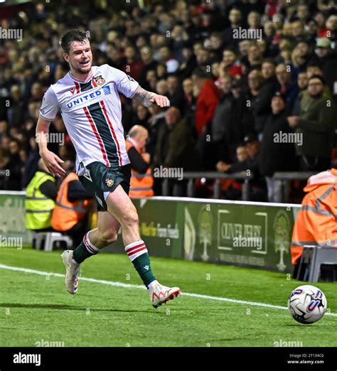 Liam Mcalinden 11 Of Wrexham Association Football Club Chases Down The