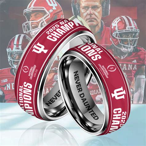 Indiana Hoosiers Football 2025 National Champions Custom Alloy Ring Maitm14526 Nestbuys