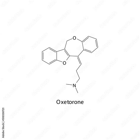Oxetorone Molecule Flat Skeletal Structure Serotonin Antagonist Antihistamine Alpha Blocker