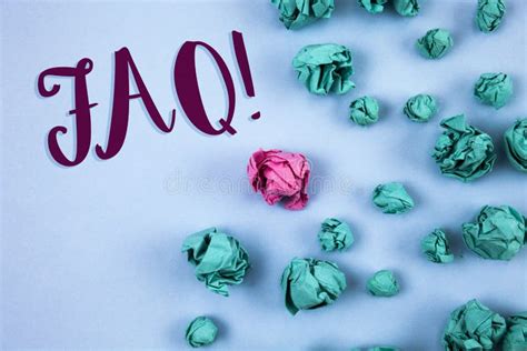 Conceptual Hand Writing Showing Faq Motivational Call Business Photo Text Frequently Asked