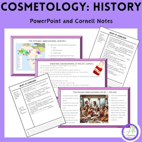 Cosmetology History Powerpoint With Cornell Notes Tpt
