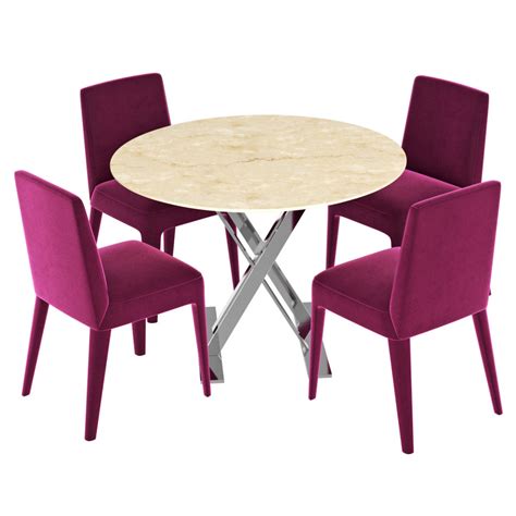 Maxalto Max Dining Table And Chairs 3d Model For Vray