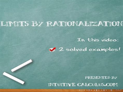 Limits By Rationalization Ppt