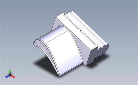 涡轮叶片 Catia 模型图纸下载 懒石网