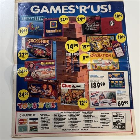 Toys R Us Store 1993 Newspaper Ad Circular Catalog Ceo Charles Lazarus