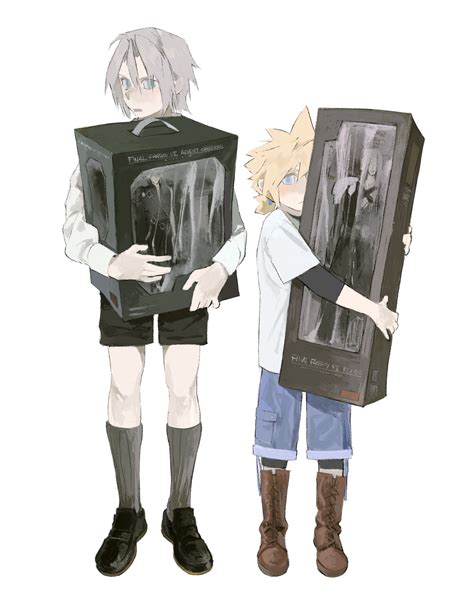 Cloud Strife Sephiroth And Sephiroth Final Fantasy And More Drawn By Xscr Danbooru