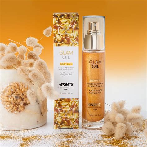 Сухо блестящо масло за тяло лице и коса Exsens Glam Oil 50ml на ХИТ