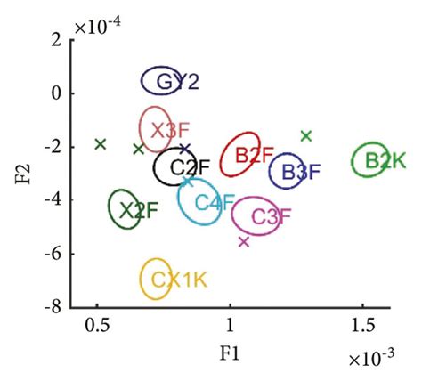 Two Dimensional Projection Distribution Diagrams Of The Training Set
