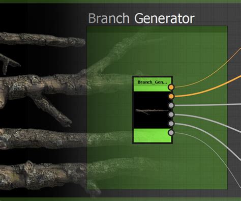 Artstation Procedural Branch Generator Game Assets