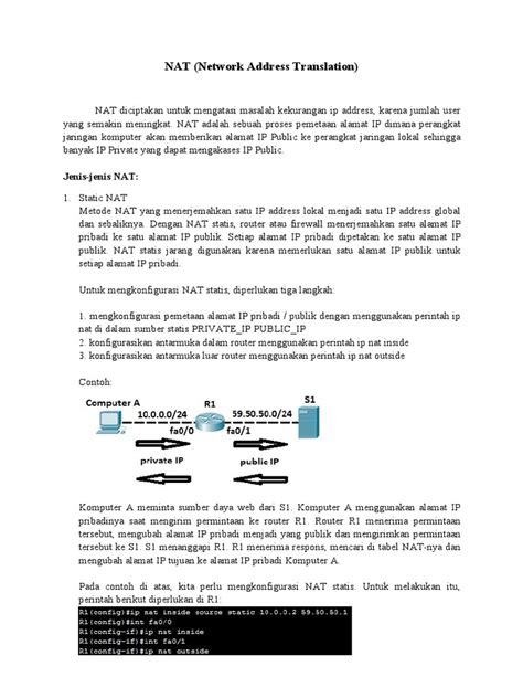 Nat Network Address Translation Pdf