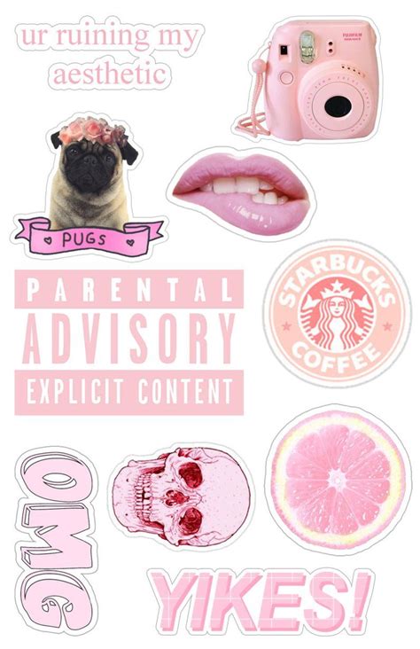 Pin By Karoon On Pink Aesthetic Stickers Pink Aesthetic Iphone Case Stickers