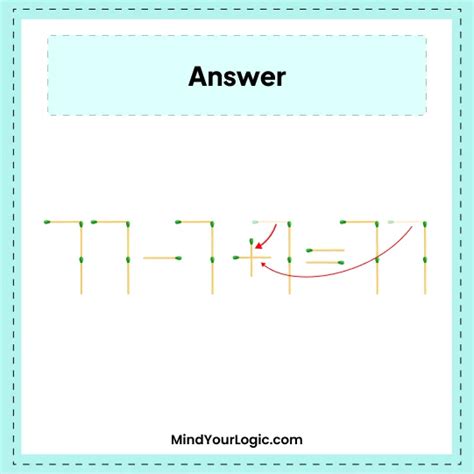 Matchstick Puzzles With Answers To Improve Your Brain