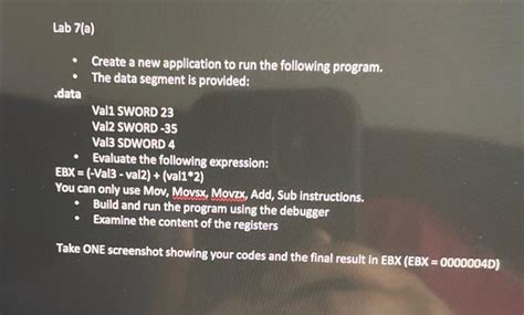 Solved Code In Assembly Code Pls X64 Visual Studios C I Solved Code In Assembly Code Pls X64 Visual Studios C I