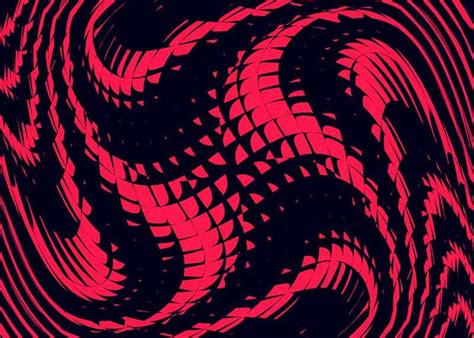 红色抽象扭曲背景特效css3实例 Html5模板网