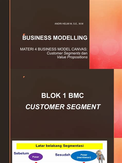 4 Bmc Customer Segment And Value Proposition Pdf