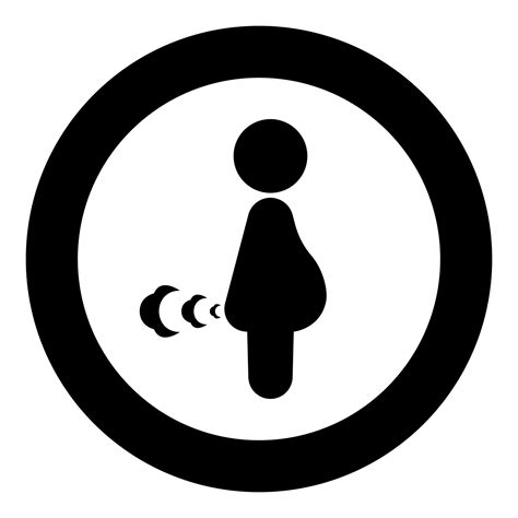 Pregnant Woman Farts Break Wind Farting Bloating Gas Cloud Stench Bad