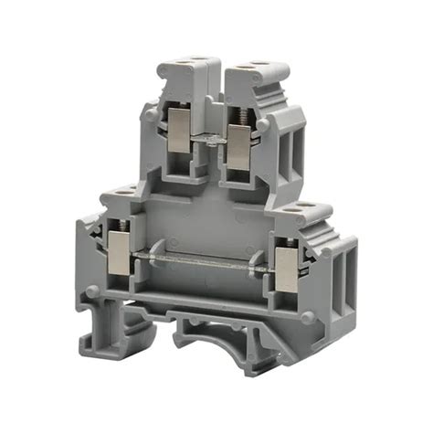 Double Layer Screw Type Copper Conductor Panel Mounted Wiring Connector Terminal Blocks