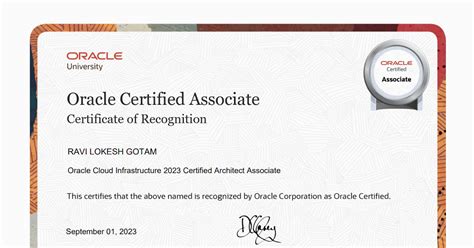 Oracle Certified Associate And Oracle Cloud Infrastructure 2023 Certified