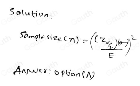 solved which of the following is the 1 point formula used in finding