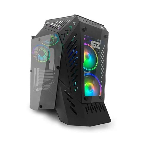 Gabinete Pc Gamer Storm Z Anxious Lateral Em Vidro Temperado 3 Fans RGB