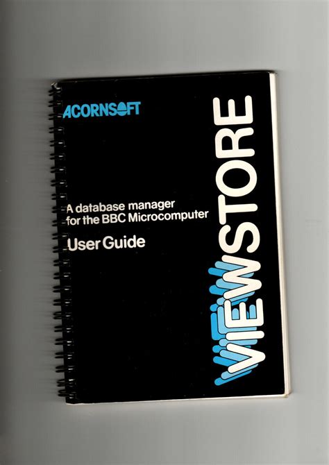 Acornsoft Viewstore Bbc Micro User Guide Retro Machines