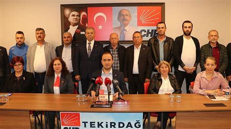 Tekirdağda CHP Süleymanpaşa İlçe Başkanı ve yönetim kurulu istifa etti