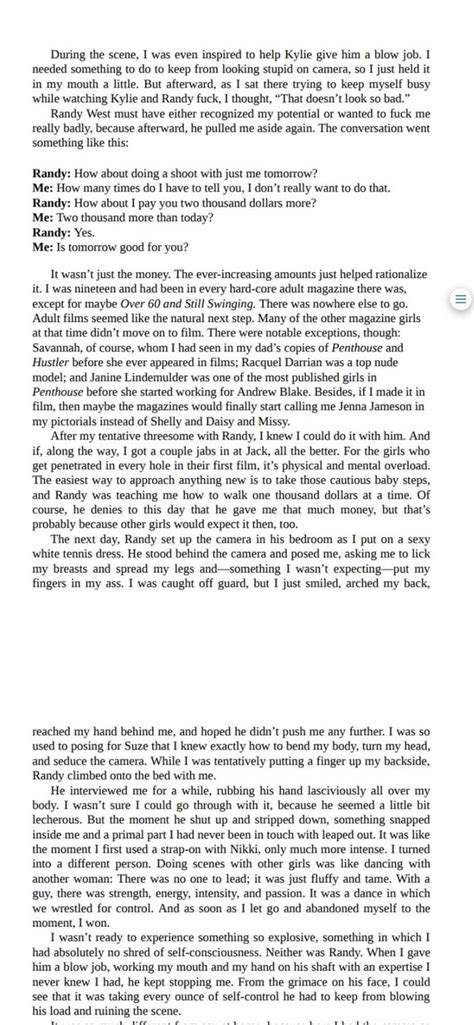 What Jenna Jameson Said About Randy In Her Book Including The Infamous