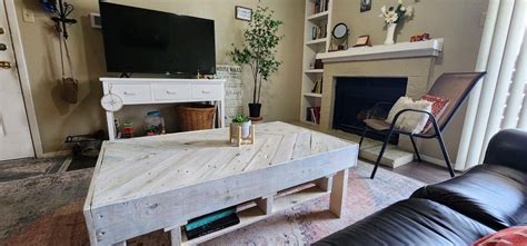 Pallet Coffee Table At Its Forever Home Rpalletfurniture