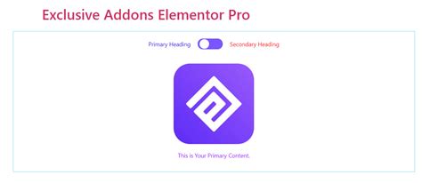 How To Configure And Style Content Switcher Widget With Elementor Exclusive Addons
