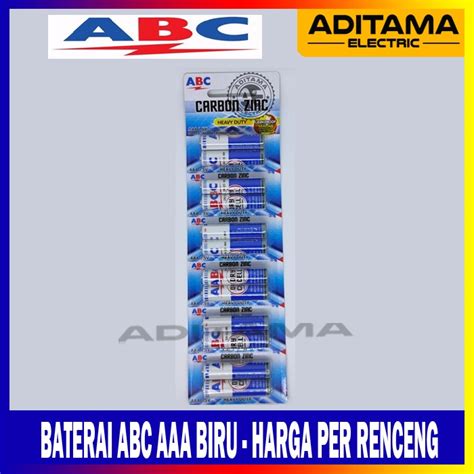 Baterai Abc Biru Aaa A Abc Battery Biru Aaa A Volt Harga Per Renceng Shopee Indonesia