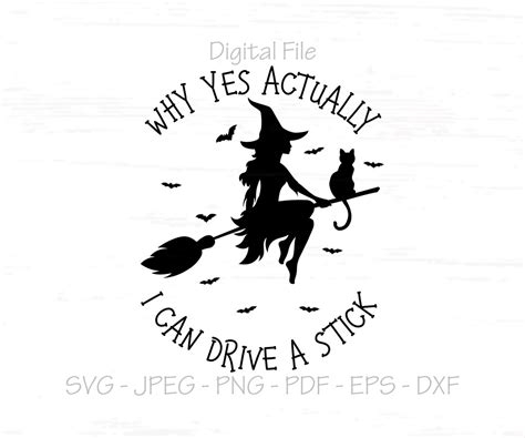 Why Yes Actually I Can Drive A Stick Svg Digital File Instant