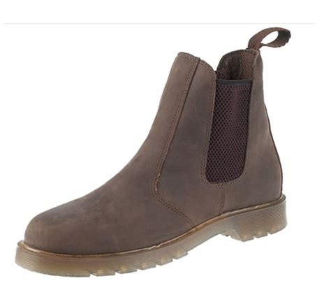 Grafters Mens Leather Chelsea Dealer Boots Safety Bootssafety Footwear