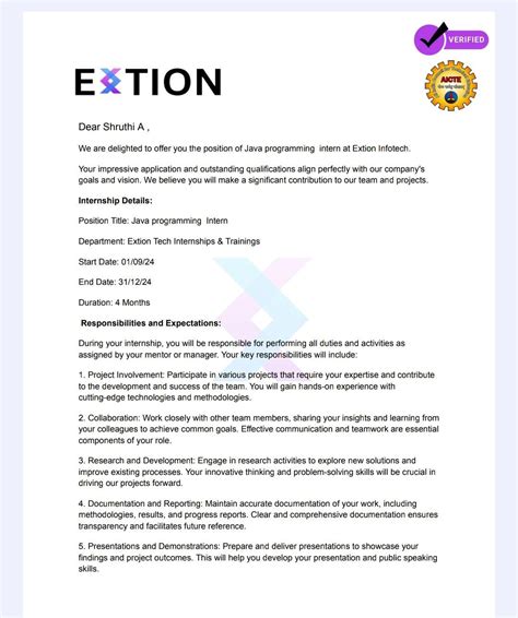 Shruthi A On Linkedin Internship Java Extioninfotech Careerdevelopment