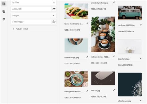page editor side panel adobe experience manager