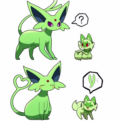 192867 Safe Artisttontaro Eeveelution Espeon Fictional Species Mammal Shiny Pokémon
