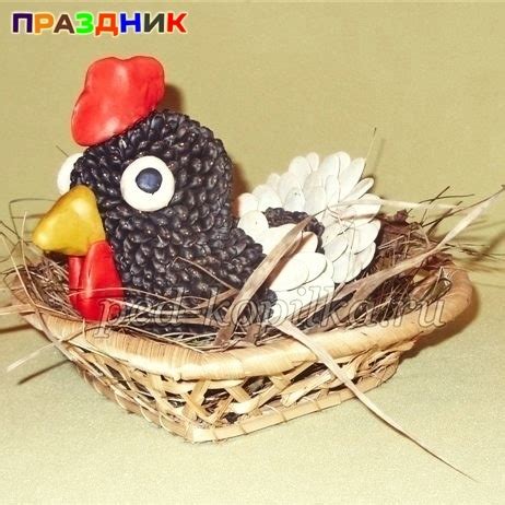 КУРОЧКА ИЗ ПЛАСТИЛИНА И СЕМЕЧЕК #праздник #пластилин 2025 | Аниматоры ...