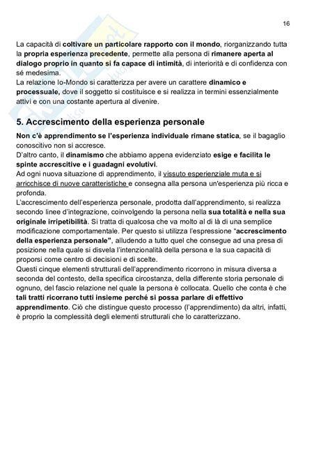 Appunti Completi Di Tutte Le Lezioni Con Immagini Didattica E Pedagogia