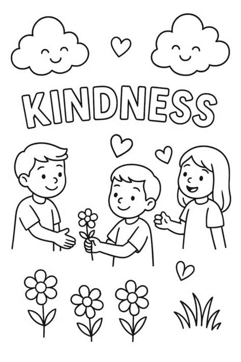 Kindness Coloring Page By Sorensens Smarties Tpt